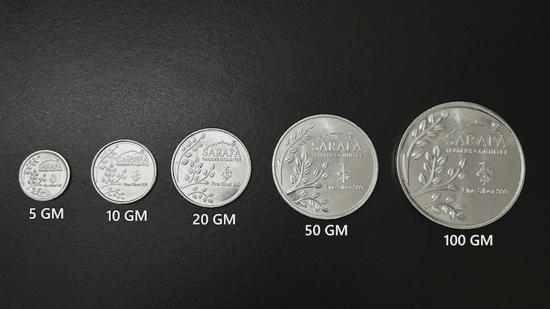 999 Pure Silver Coins 5grams, 10grams, 20grams, 50grams, 100grams, Pure ...