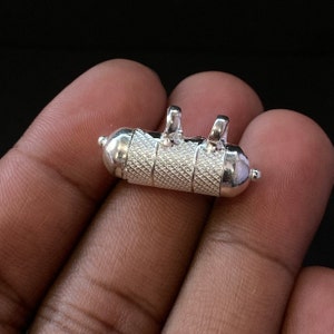 Silver Taweez With Black Thread, Silver Locket Pendant, Sterling Silver ...