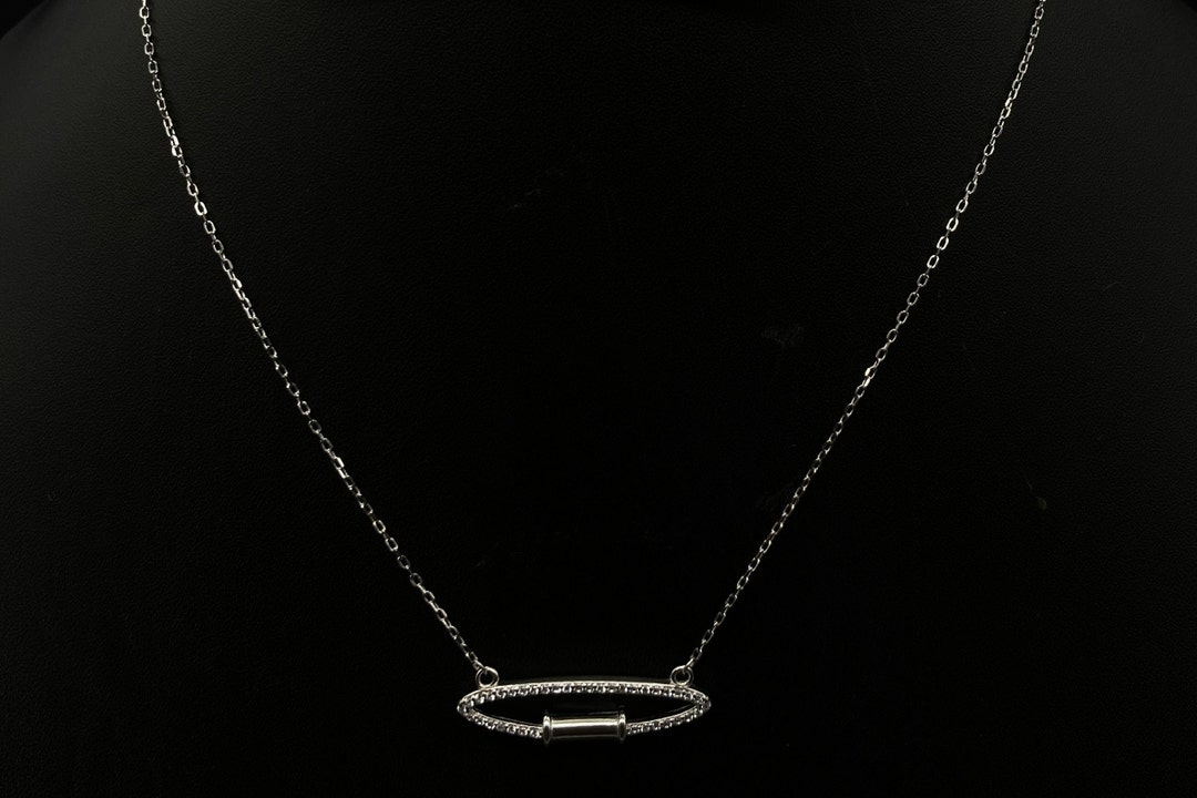 Buy 925 Sterling Silver Necklace / Silver Light Weight Neckless Online ...