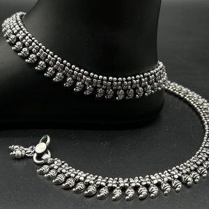925 Sterling Silver Anklet / Silver Payal / Silver Anklet / Silver ...