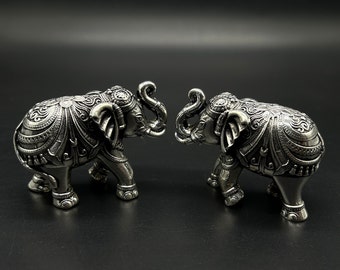 925 Sterling Silver Elephant Idol / Silver Elephant Statue - Etsy