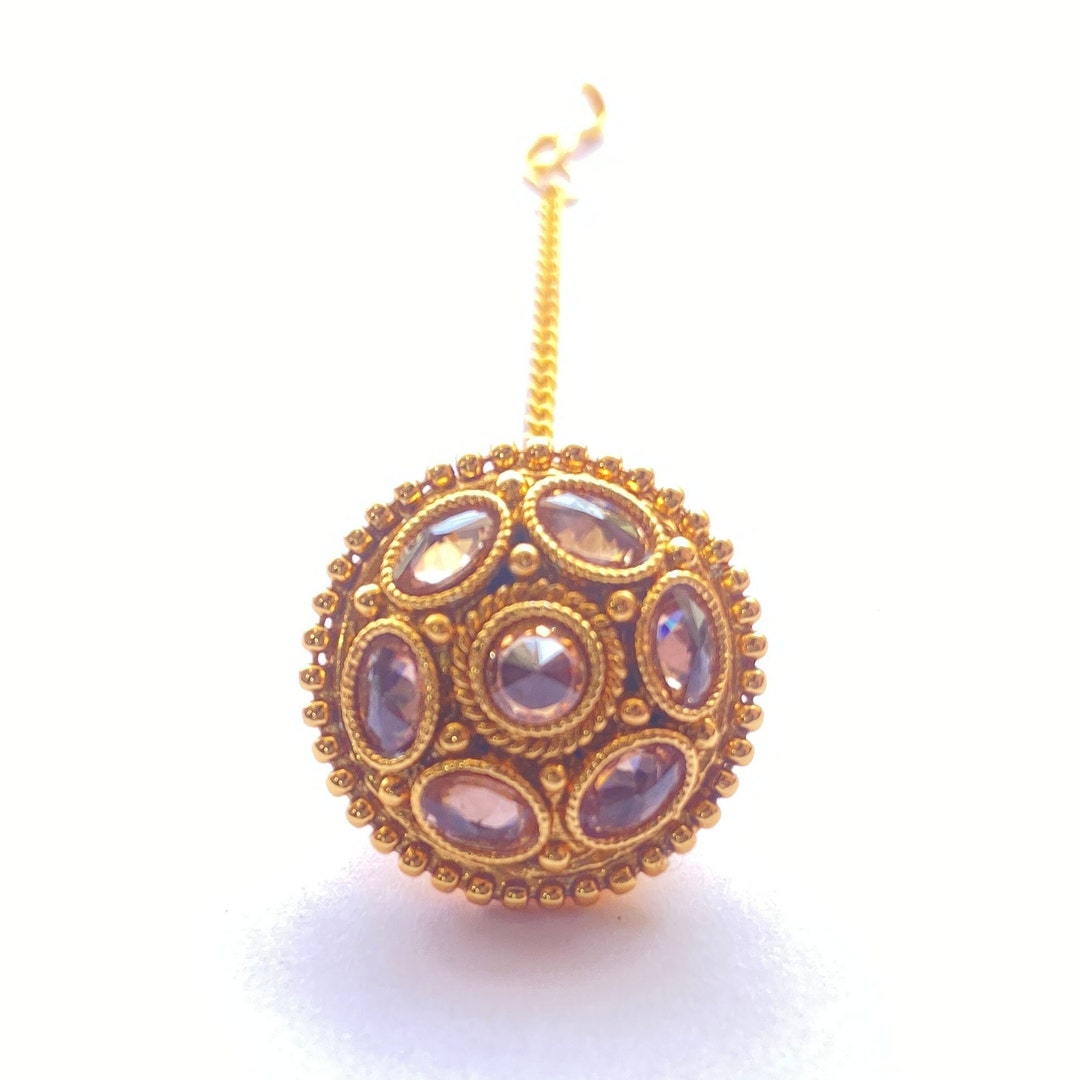 Antique Borla / Mang Tikka /classic Design/indian Traditional ...