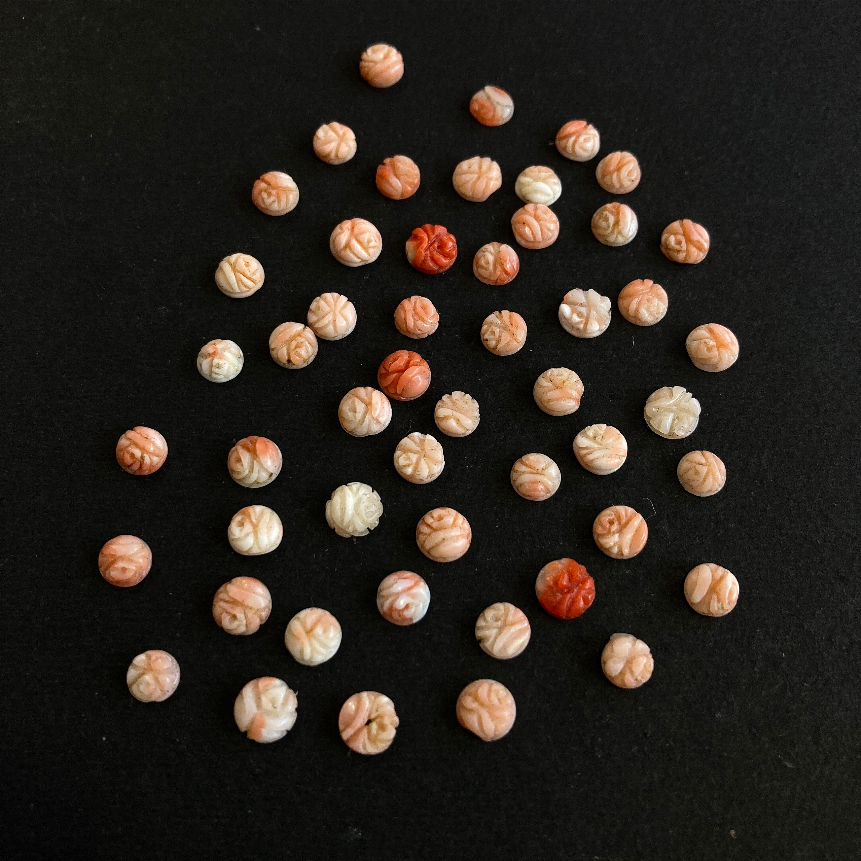 5mm-6mm Beautiful Natural Coral Carving Natural Round | Etsy