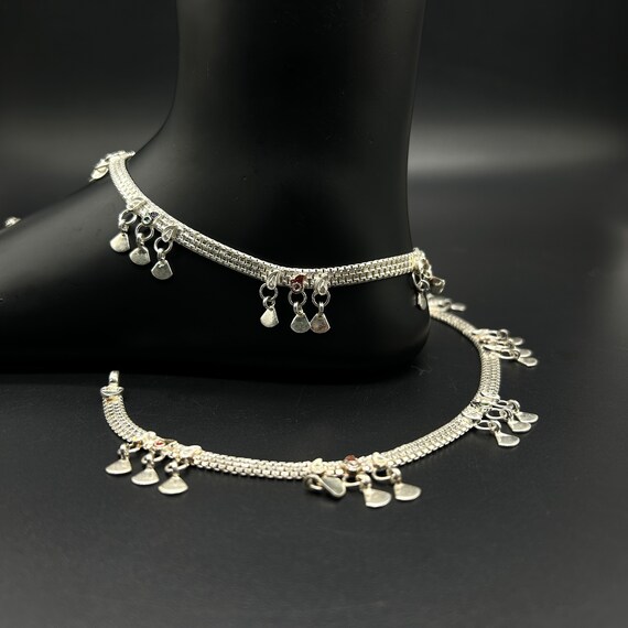 HemrajJewellers Pure Silver Anklet Silver Payal Silver Anklet Silver Bride Anklet Silver Payal Silver Designer Payal