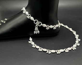 925 Sterling Silver Anklet / Silver Payal / Silver Anklet / Silver ...