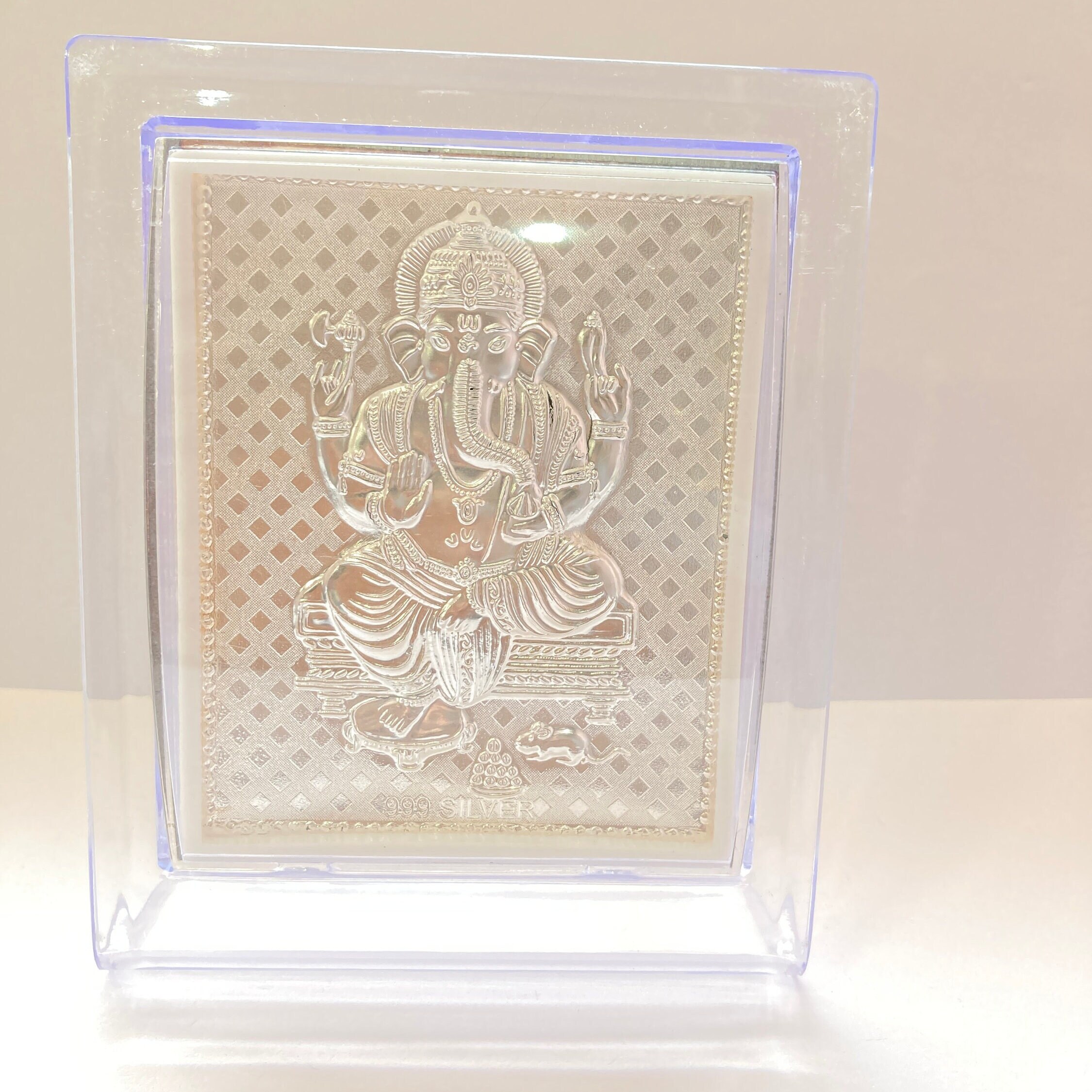 Pure Silver Ganesh Ji Photo Frame / Silver Ganesh Frame / Gift. - Etsy