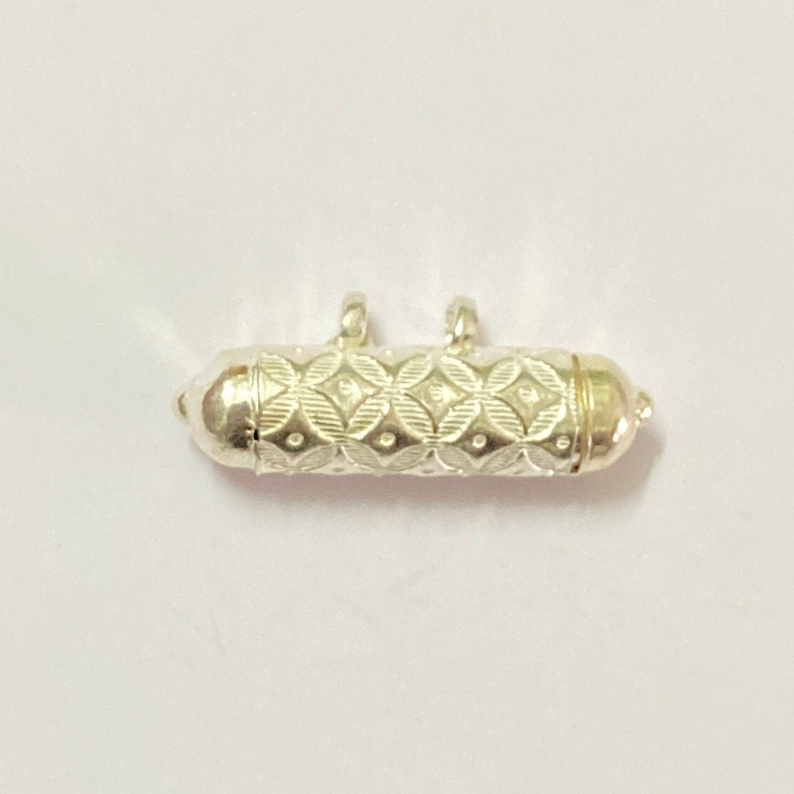 Silver Taweez With Black Thread Silver Locket Pendant | Etsy