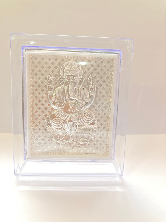 Pure Silver Ganesh Ji Photo Frame / Silver Ganesh Frame / Gift - Etsy