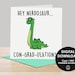 Printable Graduation Card, Funny Graduation Card, Dinosaur Graduation ...