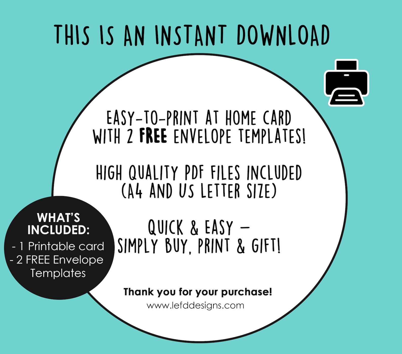 Wordle Birthday Card - Instant Download Cards, Printable Greeting Card ...