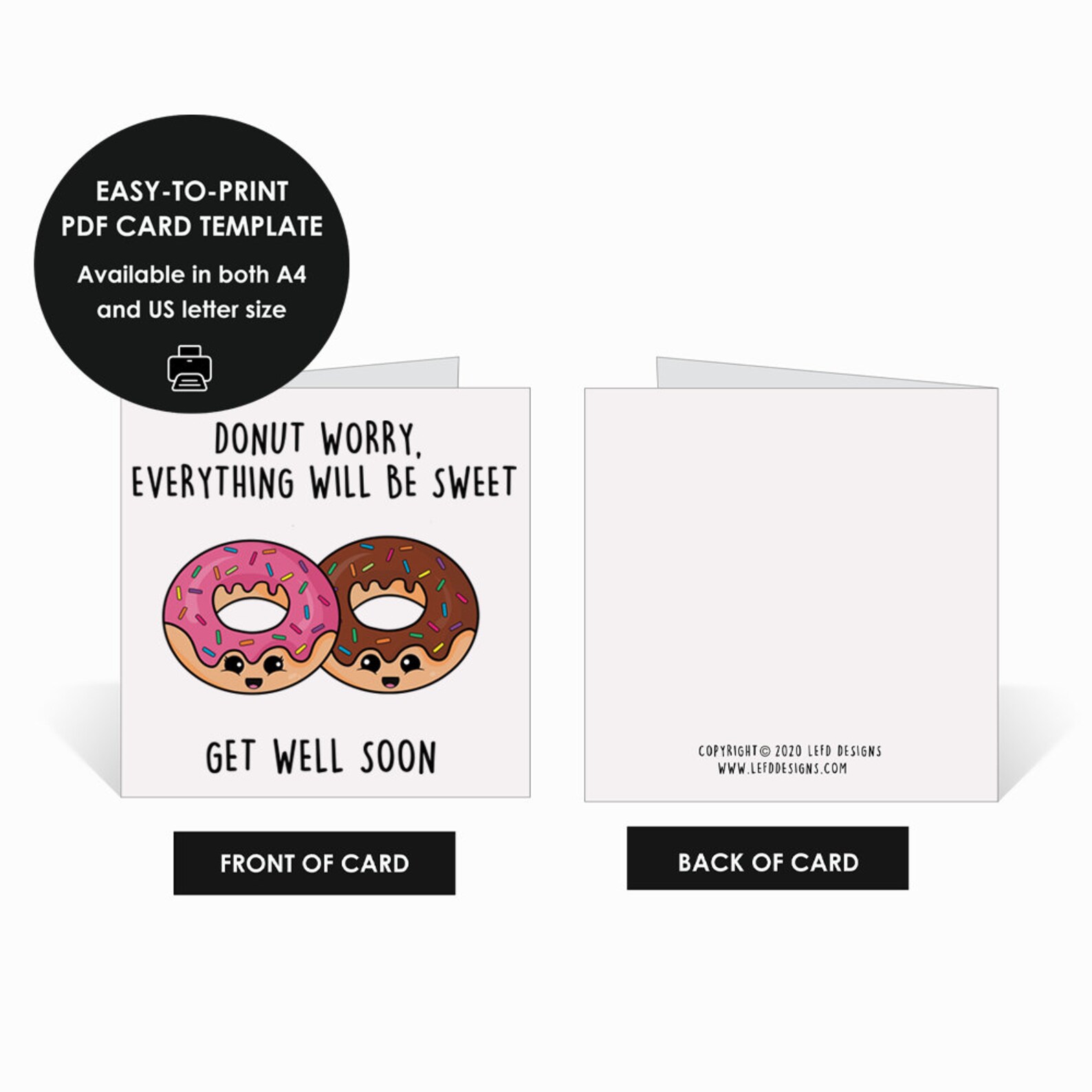 Printable Card, Get Well Soon Card, Printable Get Well Card, Funny Get ...