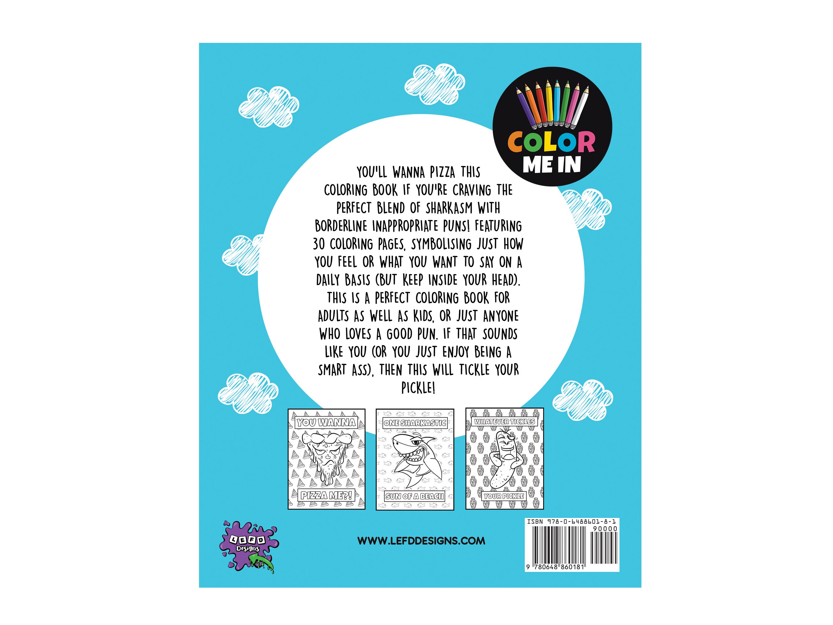 Printable Coloring Book, Smart Ass Puns Coloring Book, Printable ...