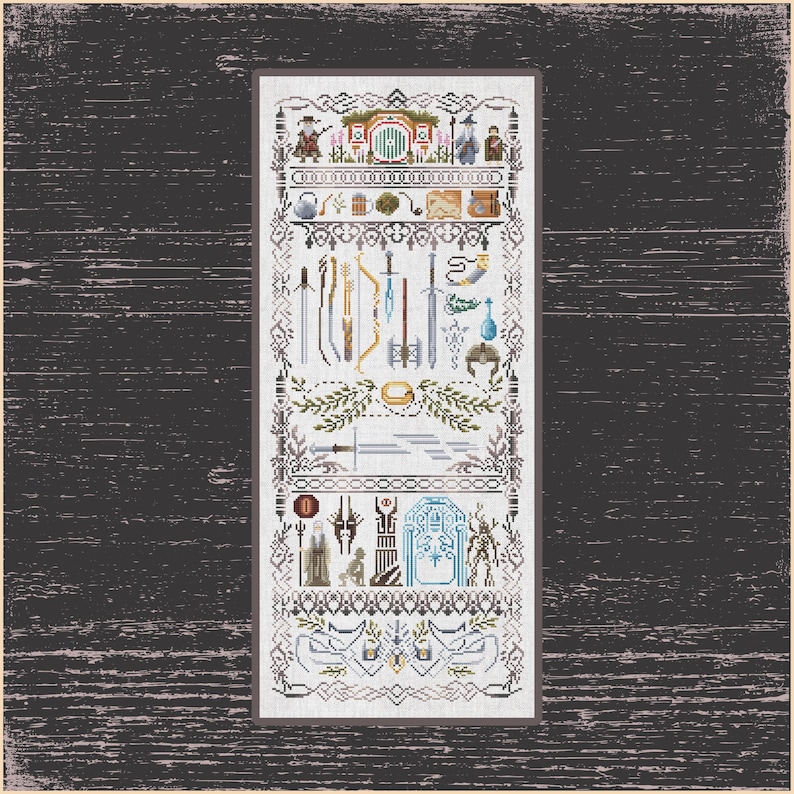 DIY Cross Stitch Pattern, A Stitcher's Guide to Middle Earth - Epic ...