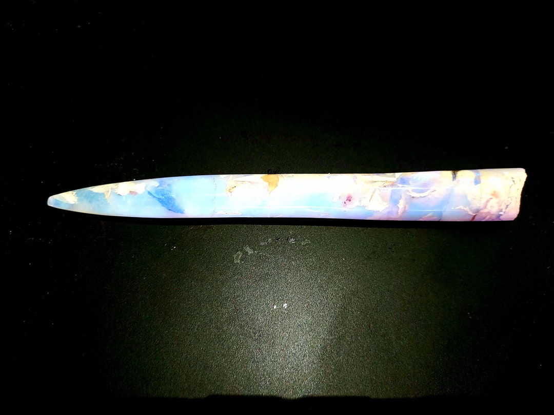 Giant Belemnite Opal 76ct Massive Size Polished, Spectacular Fossil Gem ...