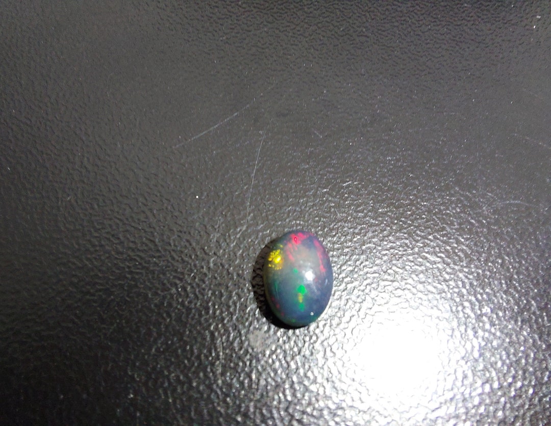 High Grade Red Black Opal 0.55ct | Solid 6x4x3 Mm Oval Shape Opal ...