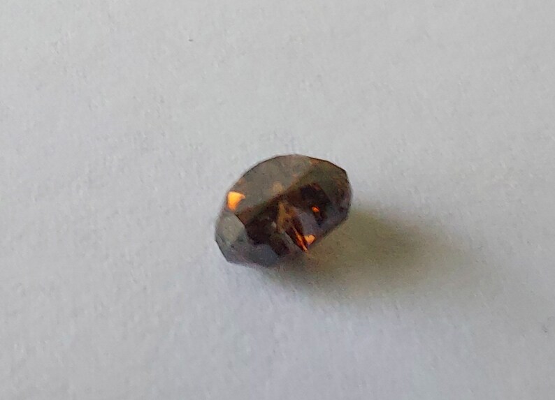 1.16ct AUSTRALIAN Fancy Dark REDDISH Orangy PINK Diamond Cushion I1 ...