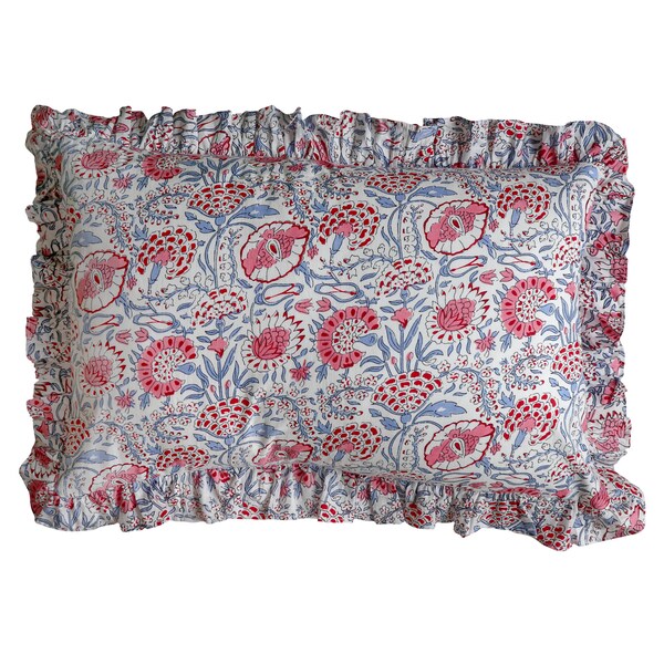 Block Print Cushion - Etsy UK