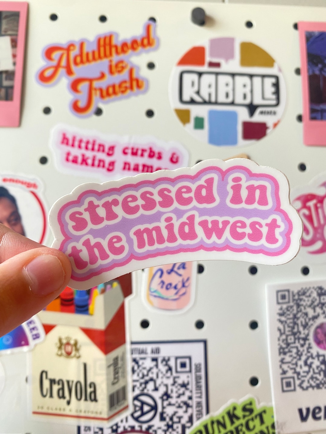 Stressed in the Midwest Sticker Sticker Waterbottle Sticker Laptop ...