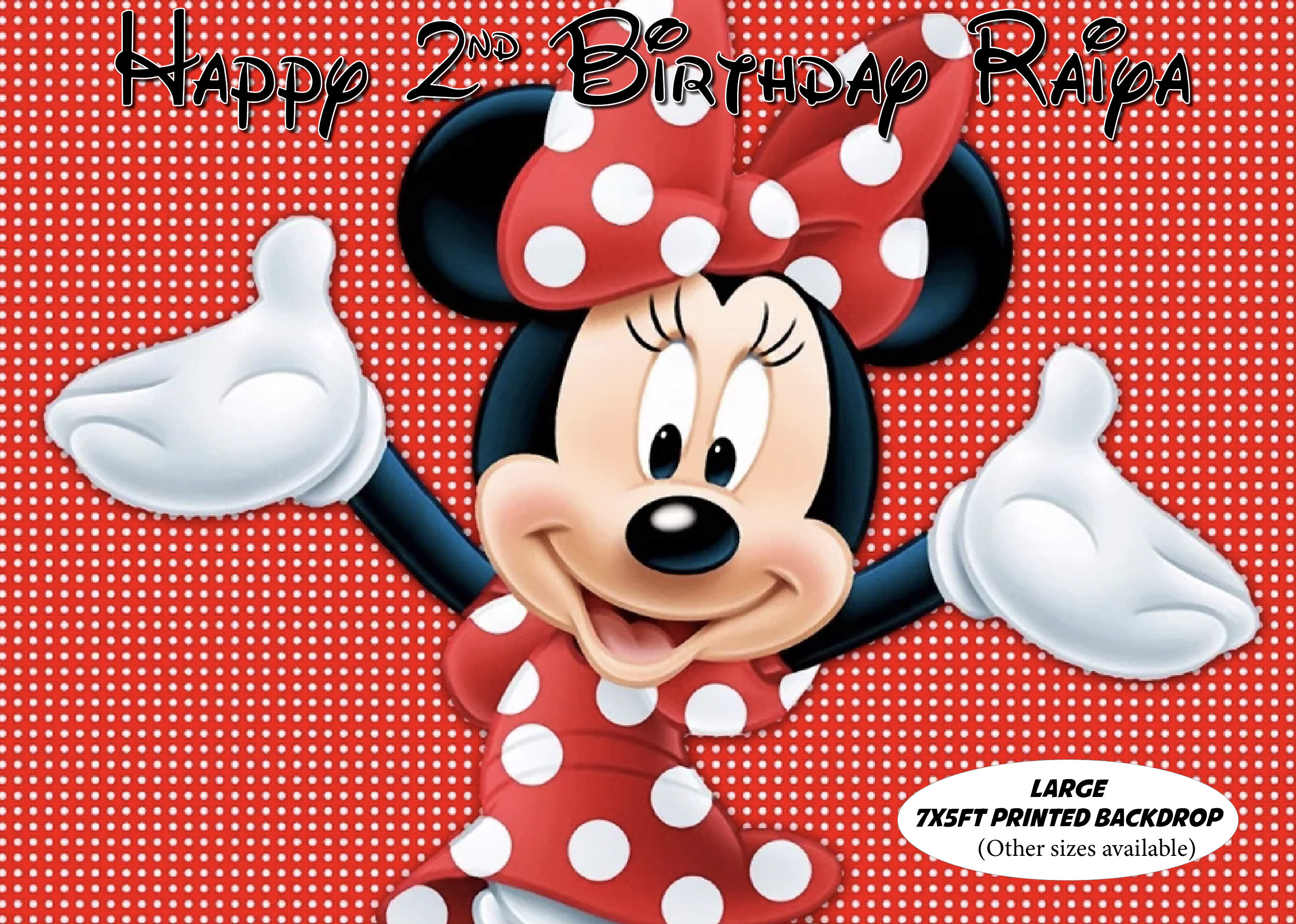 Minnie Mouse Happy 2nd Birthday