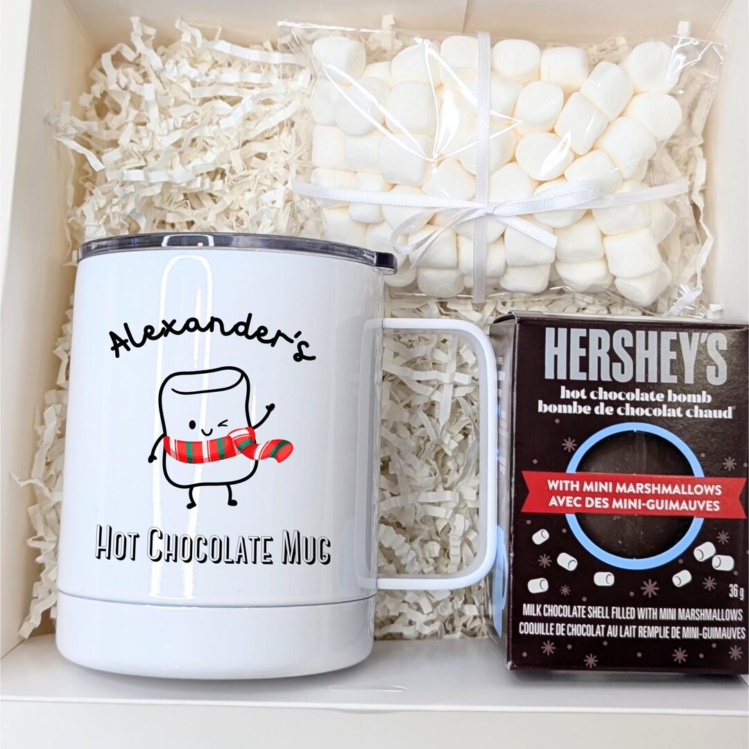 Kids Hot Cocoa Mug With Lid, Christmas Gift, Personalized Kids Mug, Hot ...