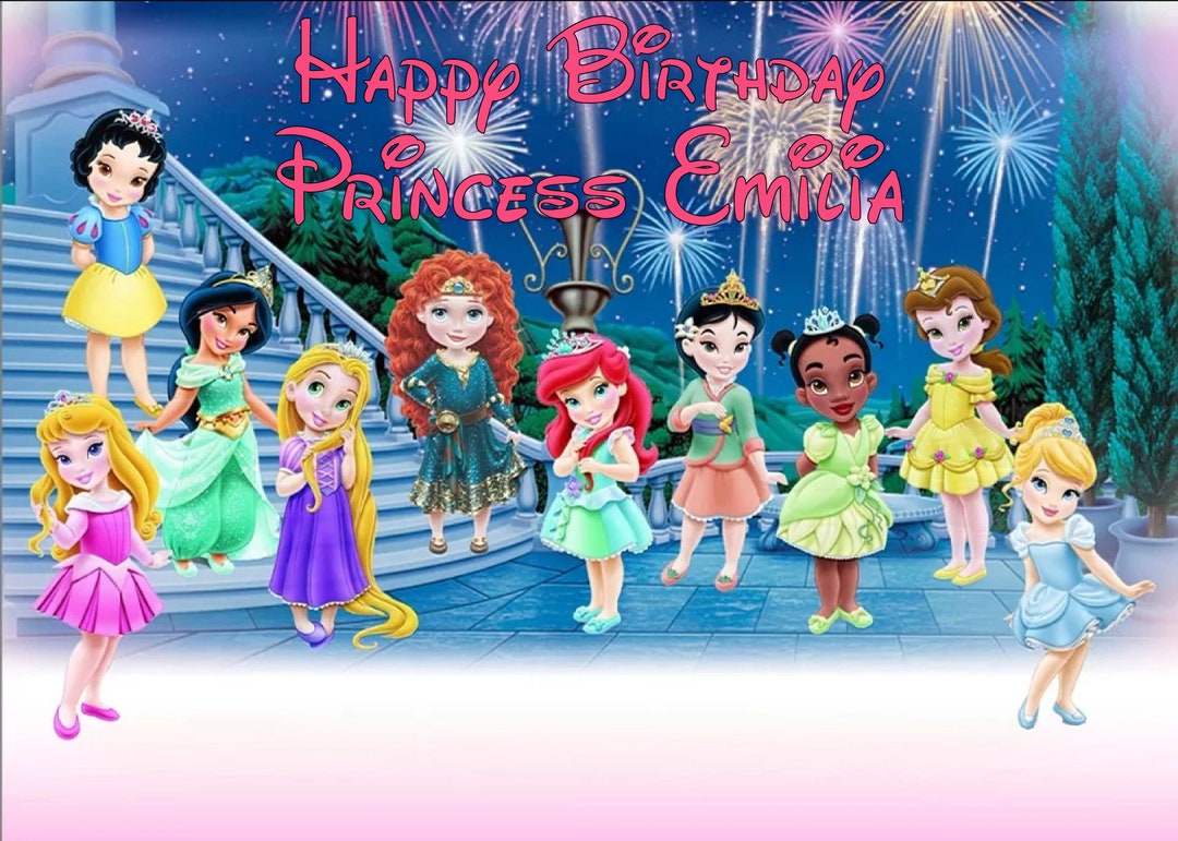 Large Princess Backdrop Little Princesses Custom Backdrop - Etsy