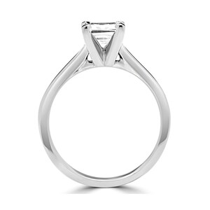 2.00 Carat 925 Sterling Silver Lab Created Princess Cut Diamond ...