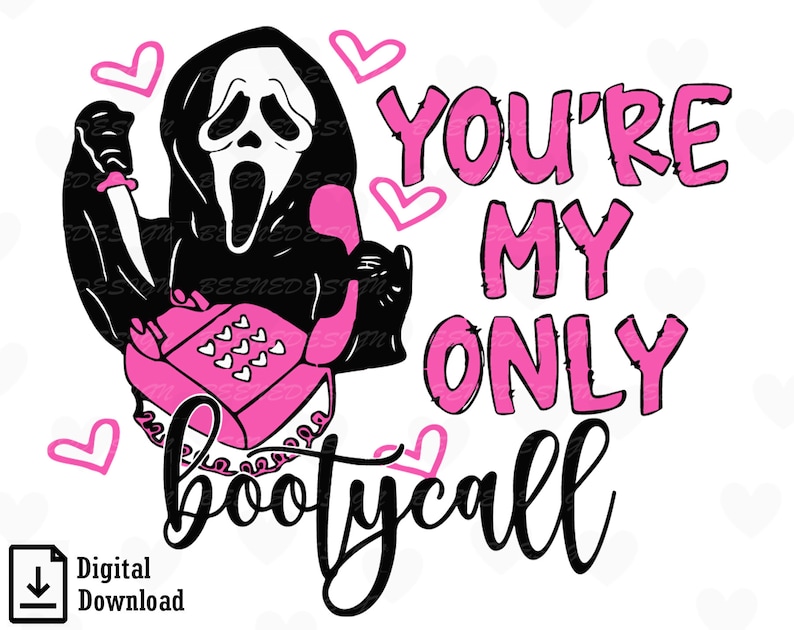 Original Design PNG File Ghostface Digital Download Only Valentines Day ...