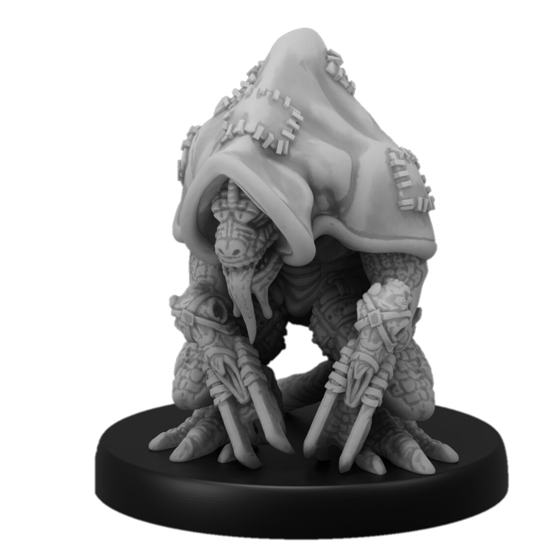 Lizardfolk miniature 3D printed tabletop lizardfolk | Etsy