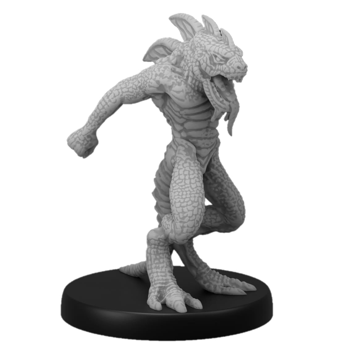 Lizardfolk miniature 3D printed tabletop lizardfolk | Etsy