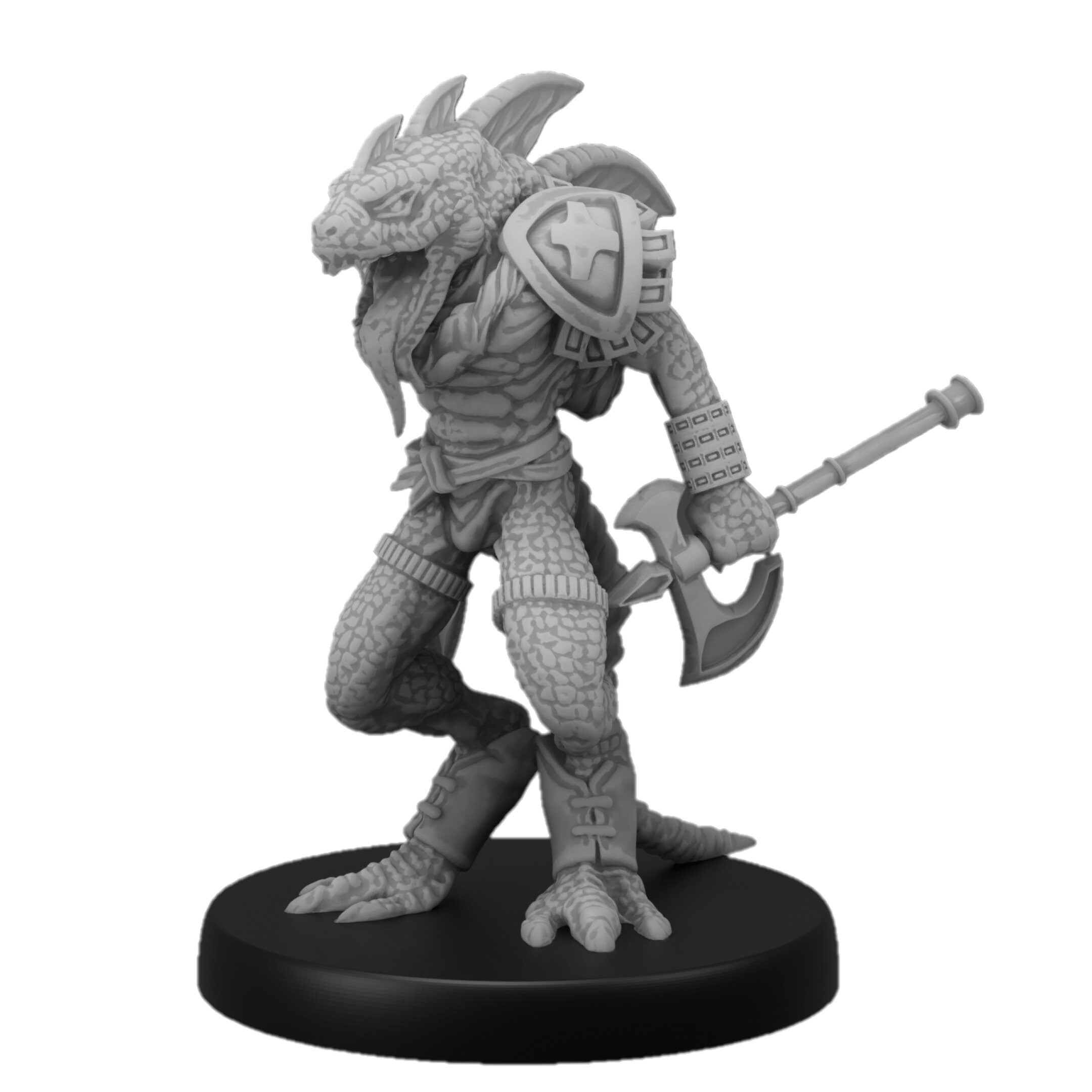 Lizardfolk miniature 3D printed tabletop lizardfolk | Etsy