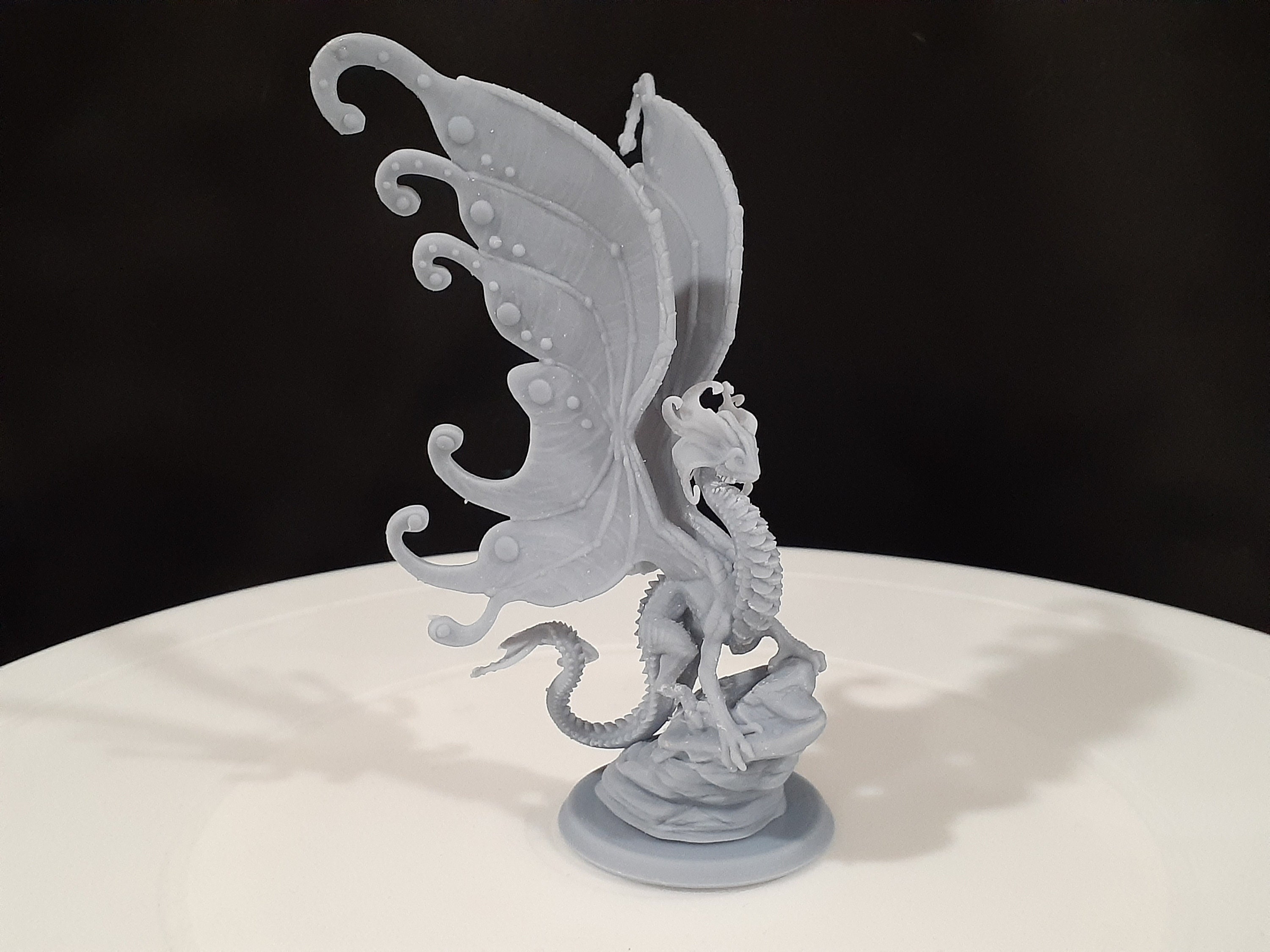 Faerie Dragon Queen miniature 3D printed tabletop dragon | Etsy