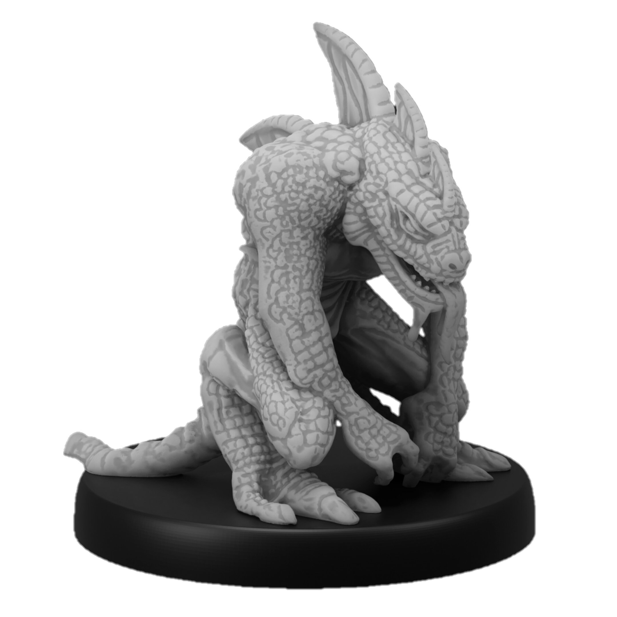 Lizardfolk miniature 3D printed tabletop lizardfolk | Etsy