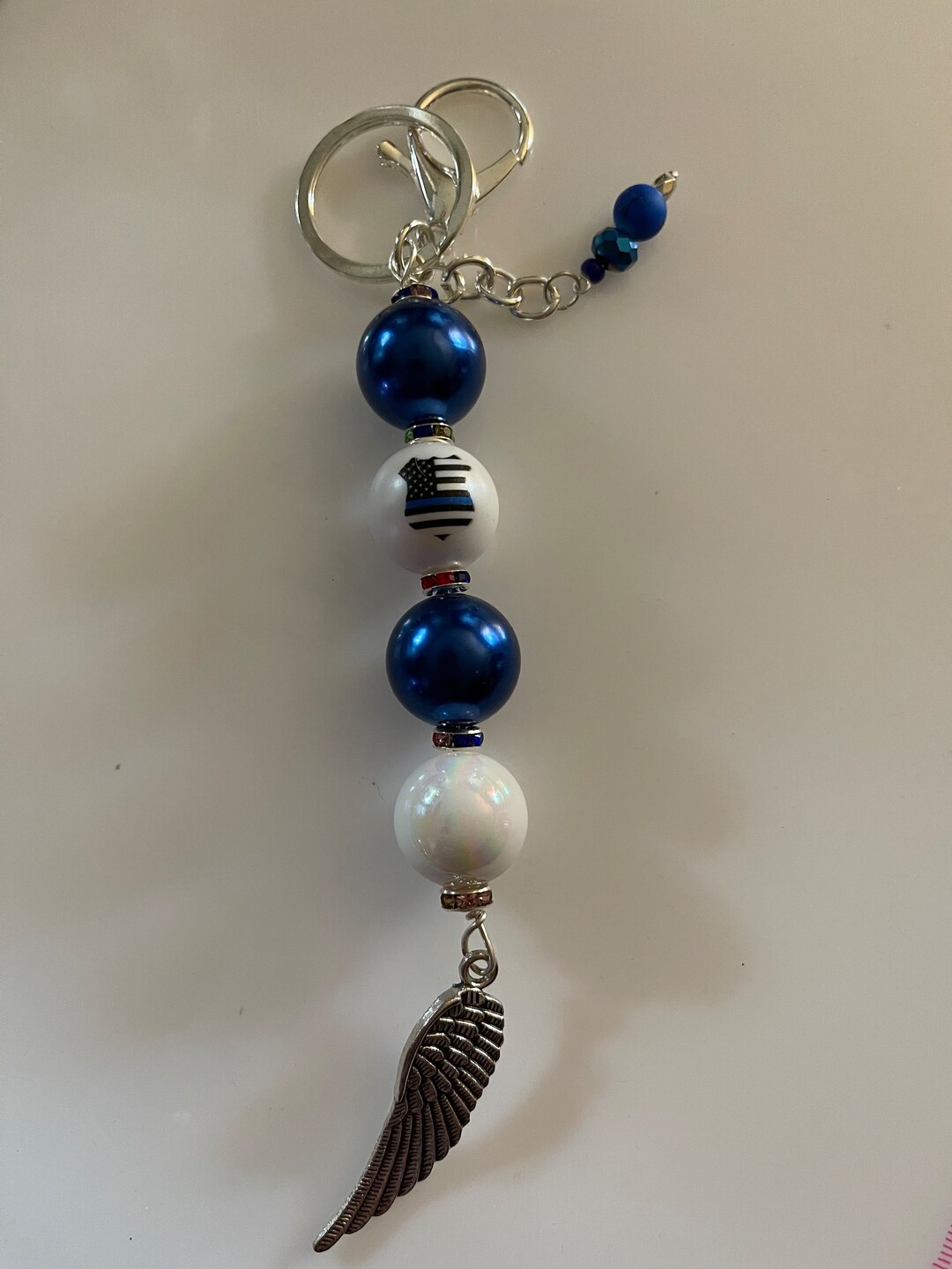 Support the Blue Line Keychain - Etsy
