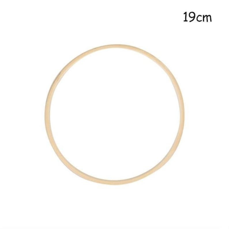 Wooden Bamboo Hoops | 5 Pieces | for Dreamcatchers, Flower Wreaths ...