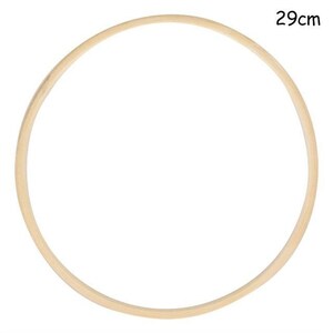 Wooden Bamboo Hoops | 5 Pieces | for Dreamcatchers, Flower Wreaths ...