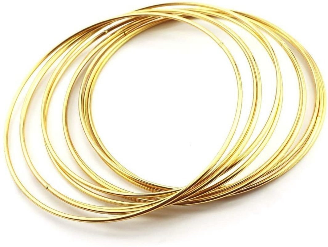 Metal Rings X 10pcs for Macrame DIY Craft Projects 10 Sizes From 35mm ...