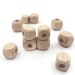Wooden Beads Square 10mm or 12mm Natural Beech 100 Pieces Bag - Etsy