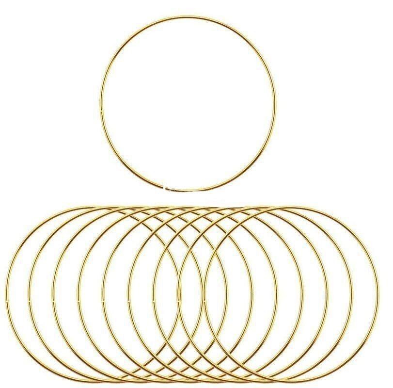 Metal Rings X 10pcs for Macrame DIY Craft Projects | 10 Sizes From 35mm ...