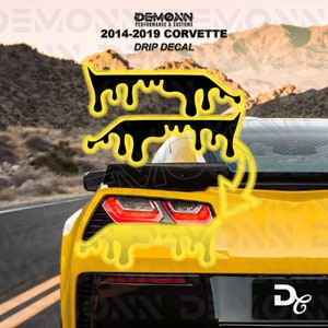 2014-2019 Corvette Drip Decal Drip Design Easy to Install - Etsy