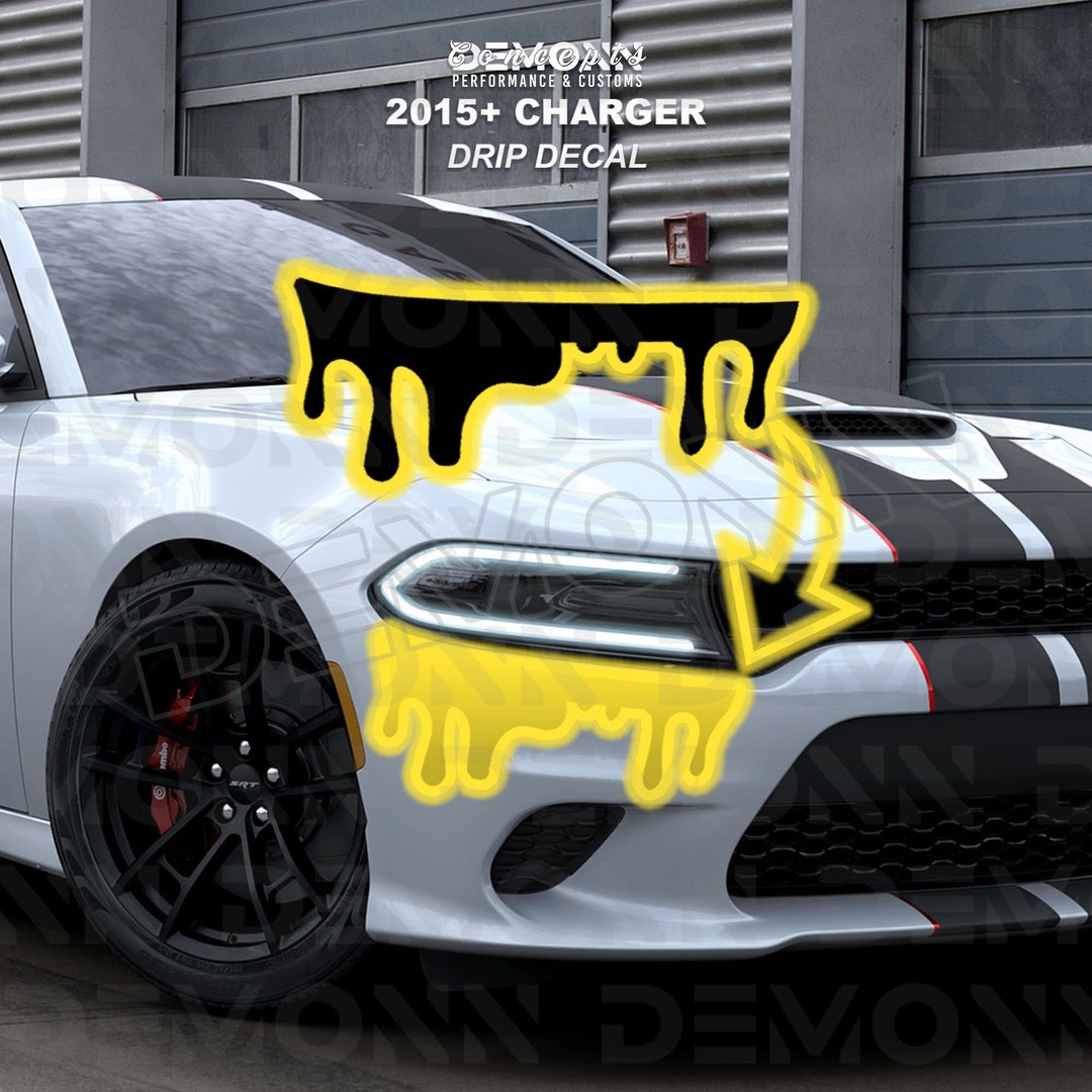 2015 Charger Drip Decal Drip Design Easy to Install - Etsy UK