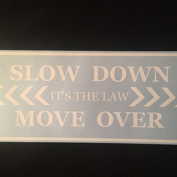 Move Over Decal - Etsy
