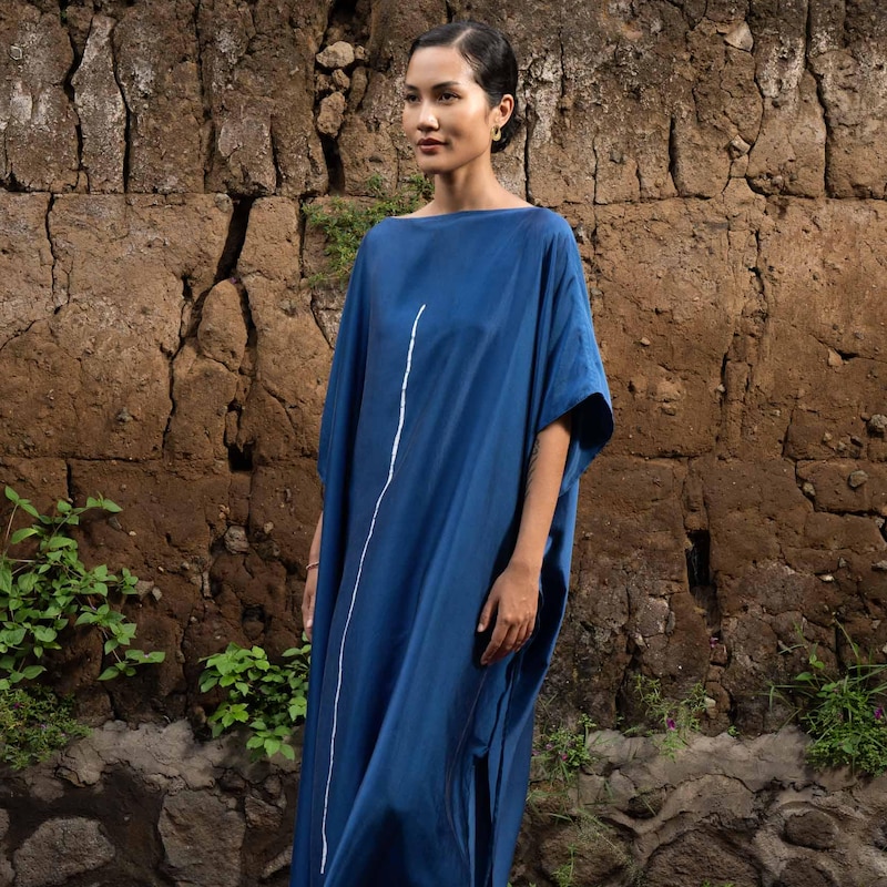 Silk Kaftan - Etsy
