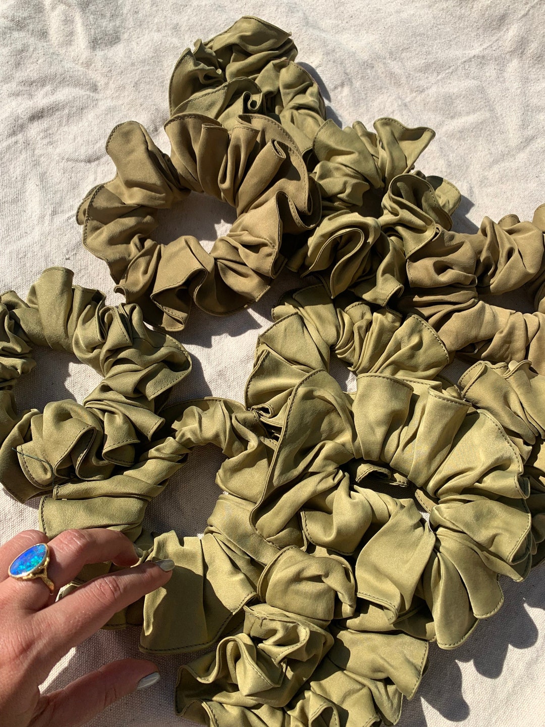 Silk Hair Scrunchies, Large Hair Scrunchies, Stress Free Scrunchies ...