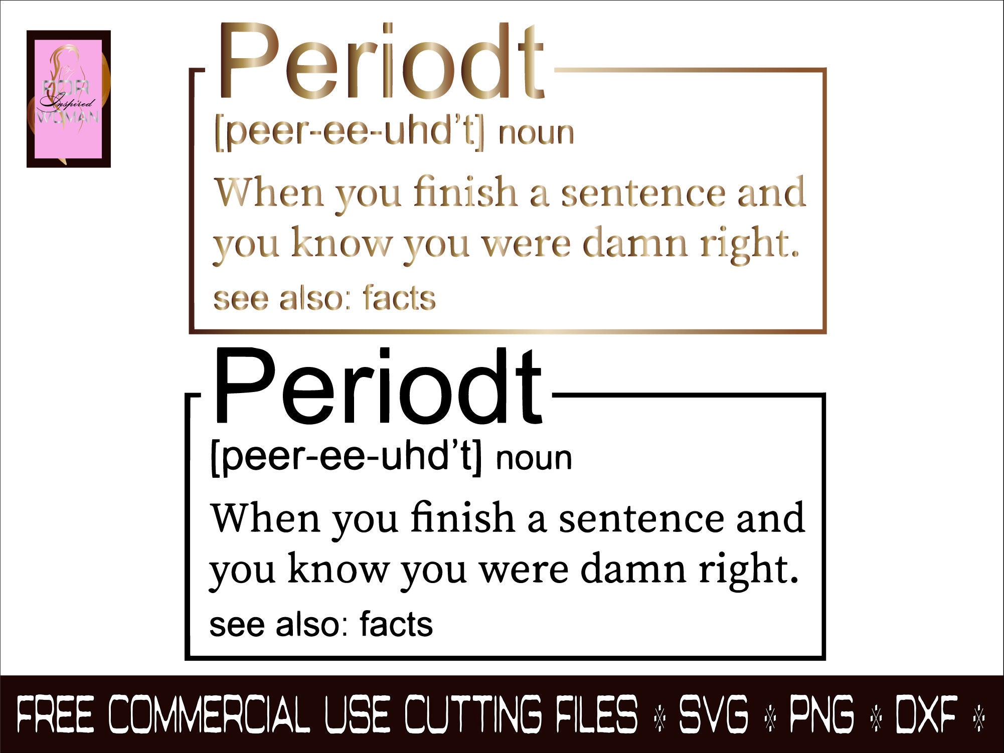 Periodt Definition Svg Period Svg Facts Svg Unstopable Svg - Etsy Canada