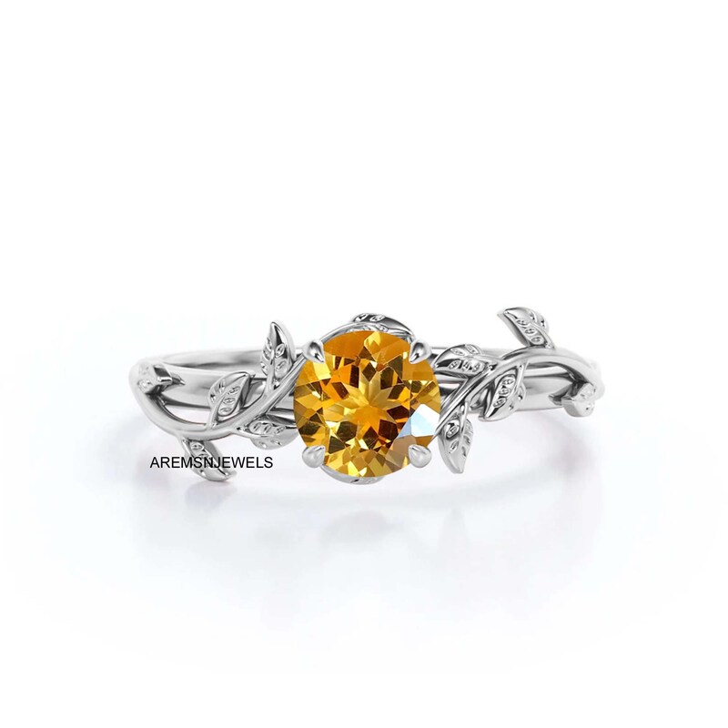 Yellow Topaz Ring - Etsy