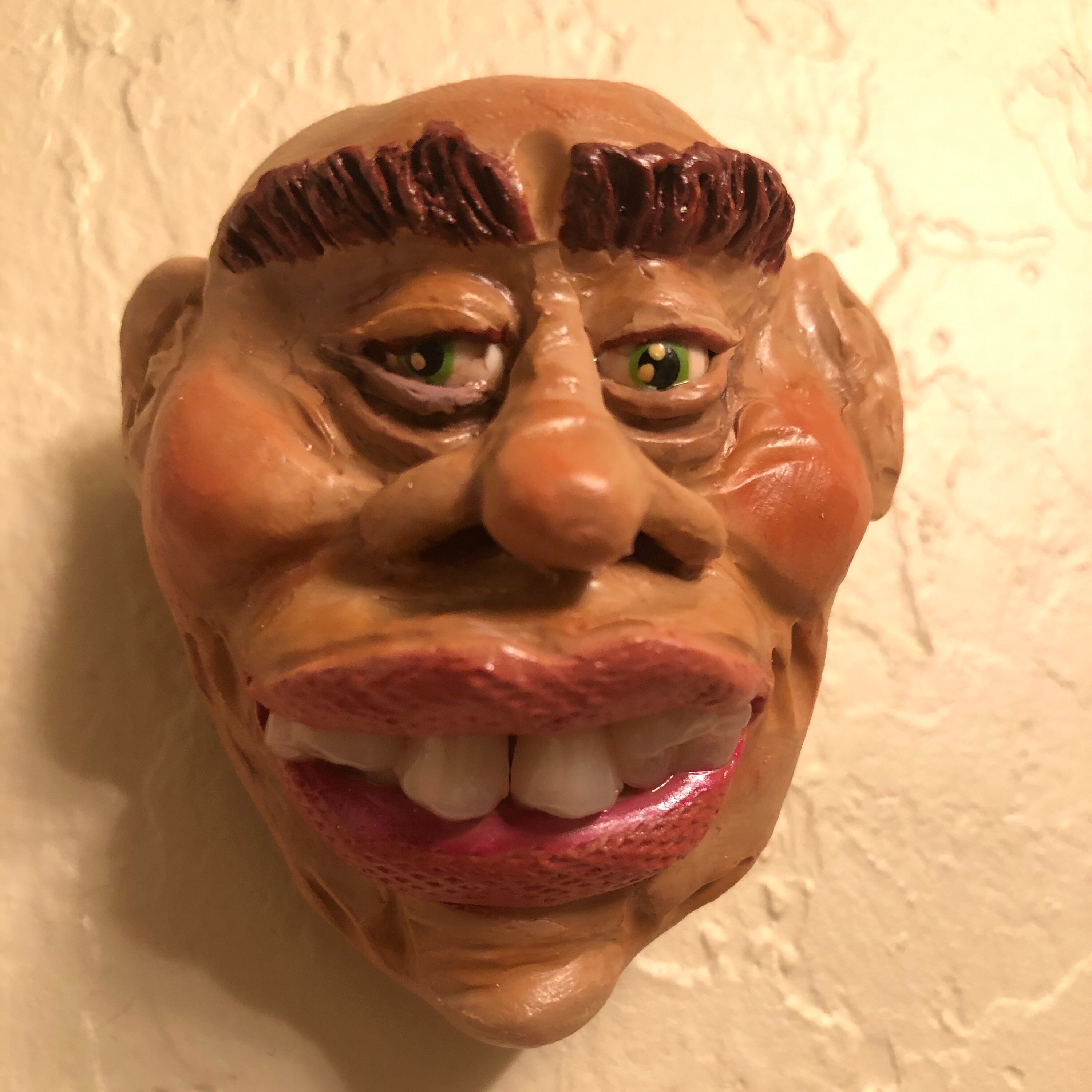 Pat Mini creepy cute handmade head sculpture Sculpture Art Objects Art ...