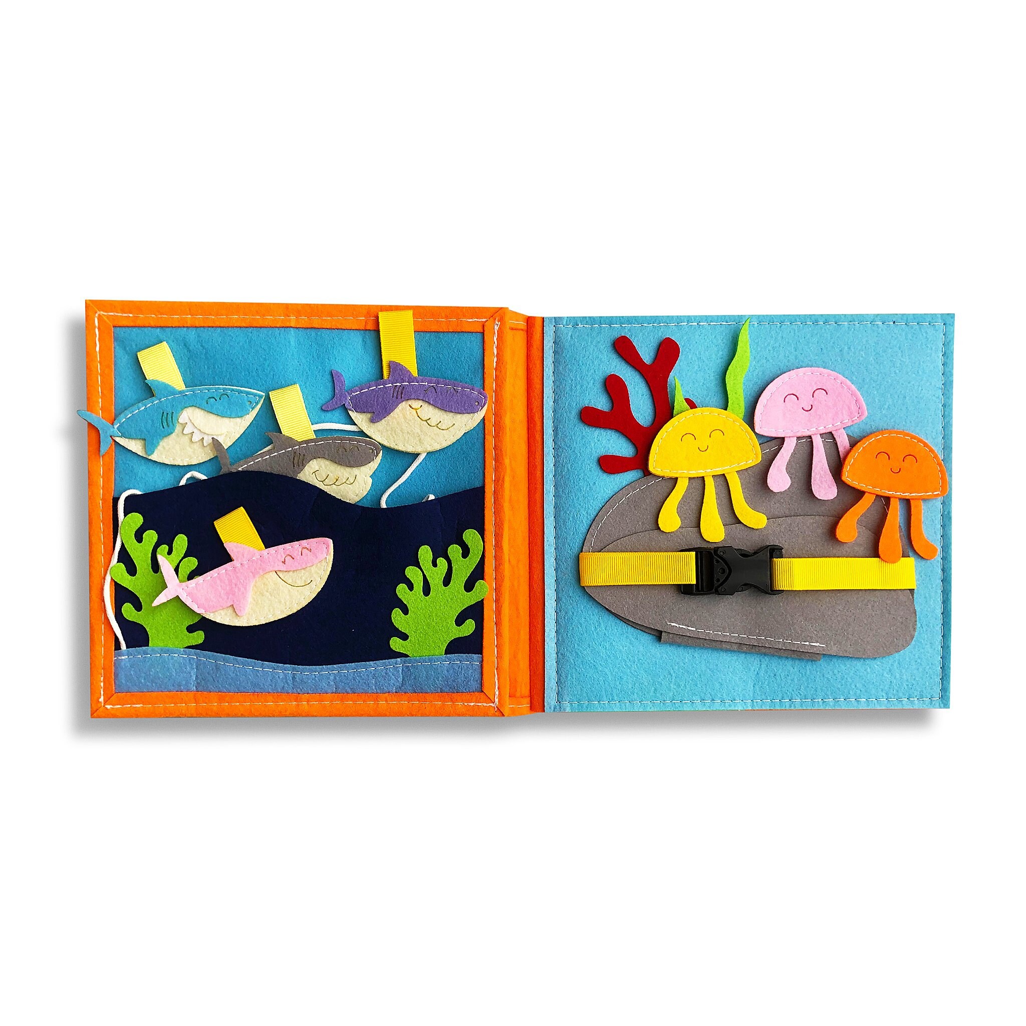 Baby Shark Nursery Rhymes Quiet Book - Etsy