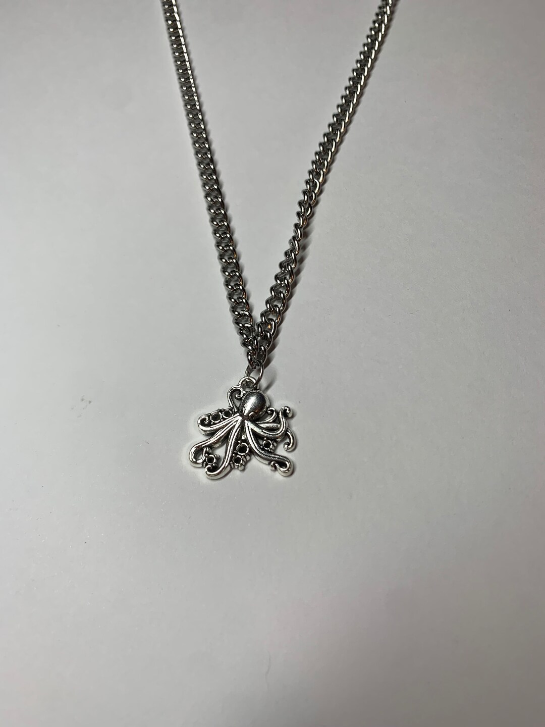 Silver Octopus Chain / Necklace : - Etsy