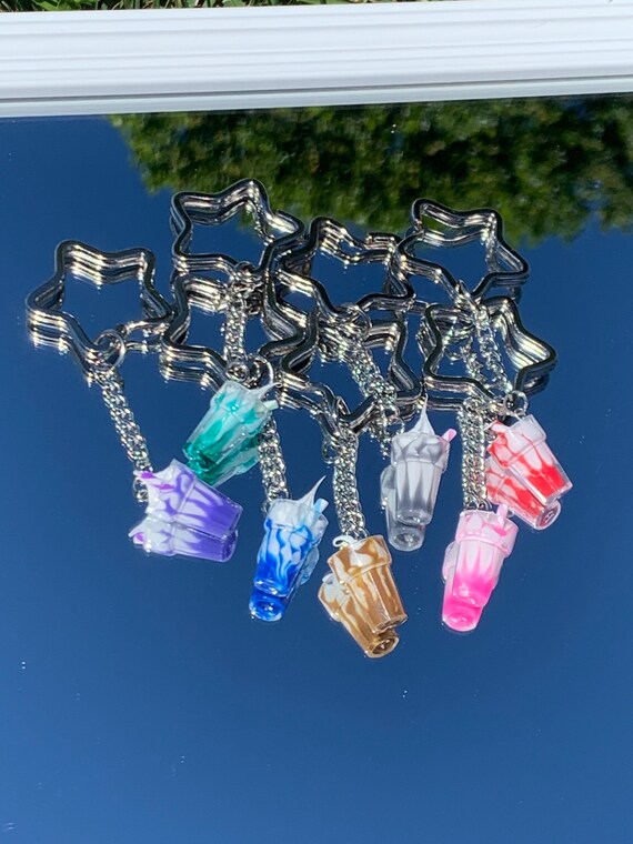 Handmade Ice Cream / Milkshake Star Keychain - Etsy
