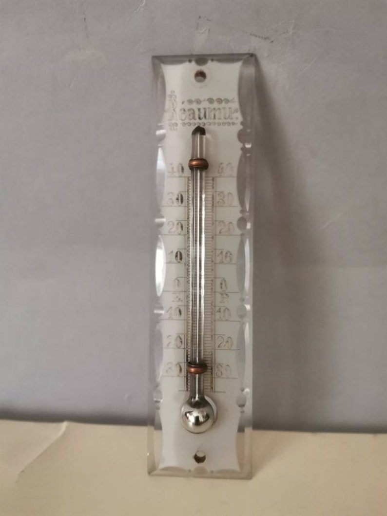 19th Century Réaumur Scale Thermometer Crystal Glass - Etsy